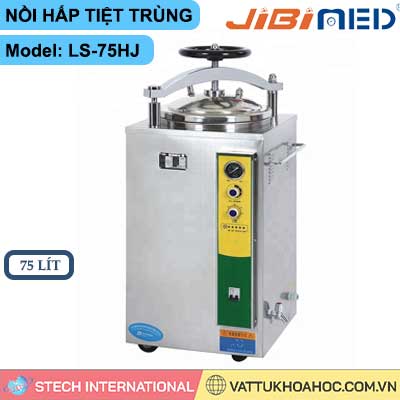 Nồi hấp tiệt trùng đứng, dạng cơ 75 lít Jibimed LS-75HJ